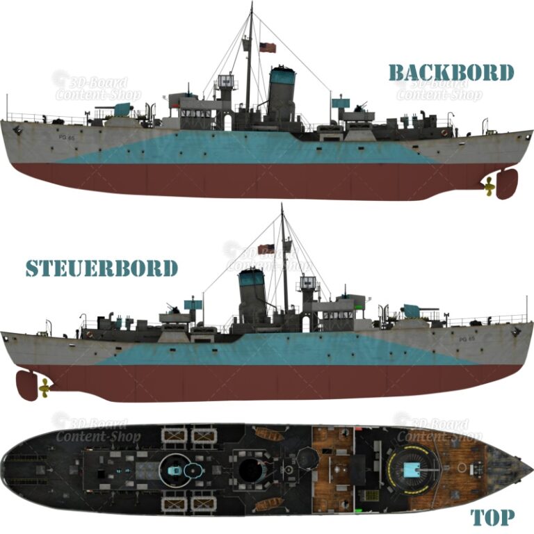 USS Saucy US Navy PG-65 | 3D-fame | Auetarget Onlineshop